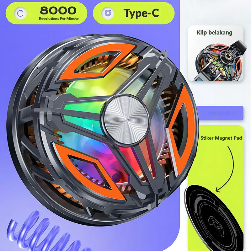 Jual Fan Cooler Hp GT31 Funcooler Pendingin Hp Tablet Cooling Fan ...