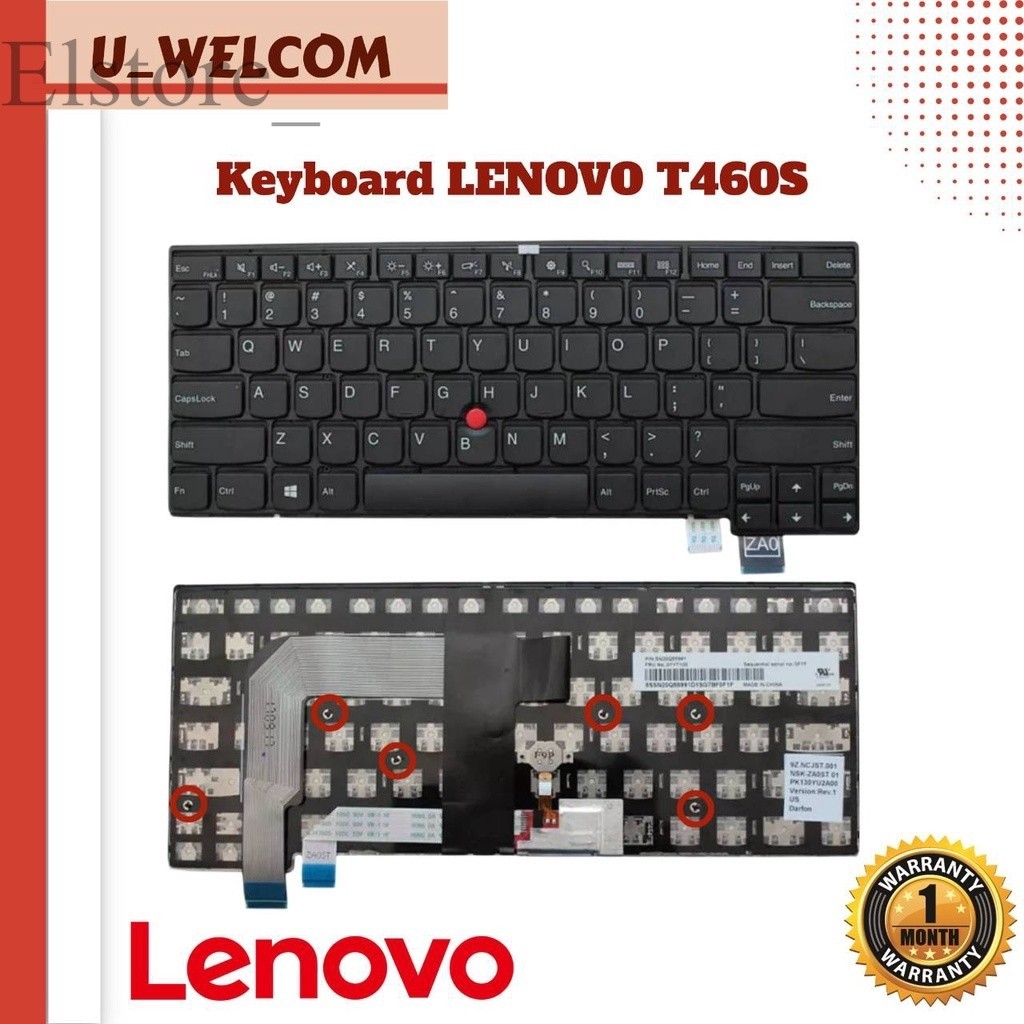 Jual Keyboard Laptop Lenovo Thinkpad T460 T460S T460P T470P Non ...