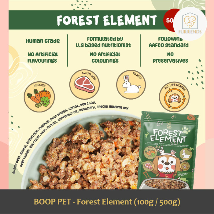 Jual BOOP PET Forest Element Cooked Food for Dog and Cat Makanan Anjing ...