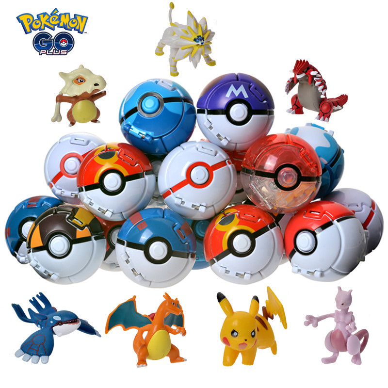 Jual 18 Styles New Pokemon Pokeball Deformation Toys Pikachu Charmander ...