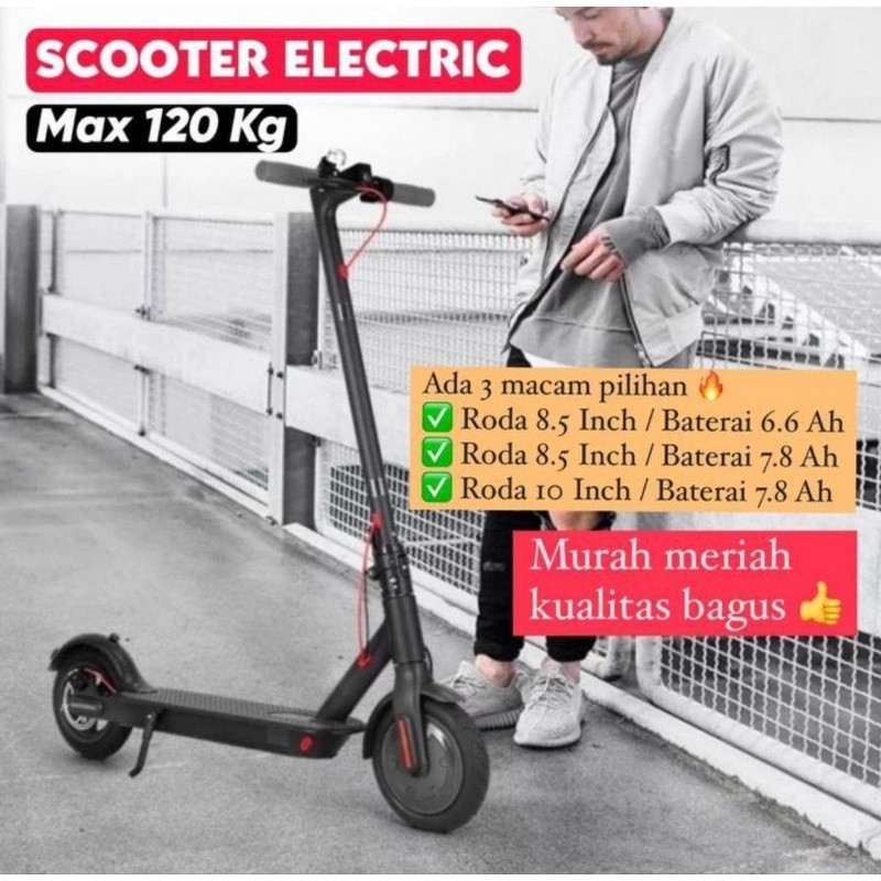 Jual Scooter Electric Dewasa Skuter Listrik Otoped | Shopee Indonesia