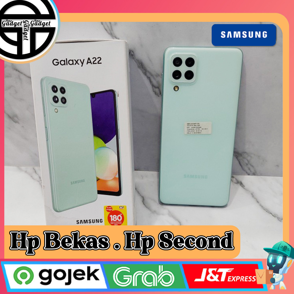 Jual Samsung A22 4G | 5G Ram 6 Rom 128GB Second Original Resmi ...