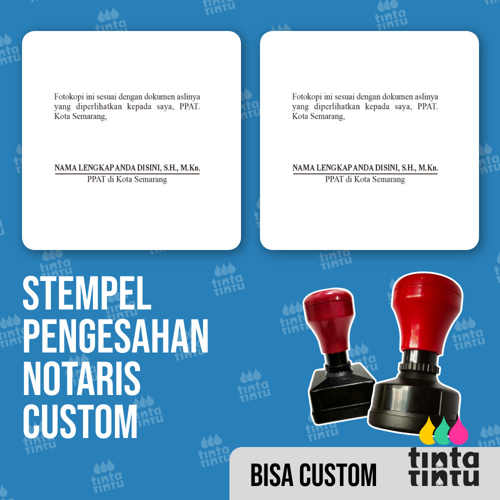 Jual Stempel Pengesahan Notaris Custom | Shopee Indonesia