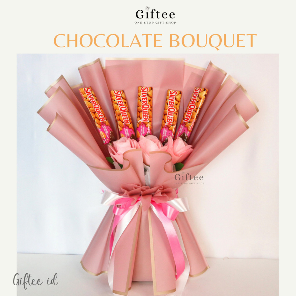 Jual CHOCOLATE BOUQUET ARSY BY QUEENDAY BUKET COKLAT SILVER QUEEN ...