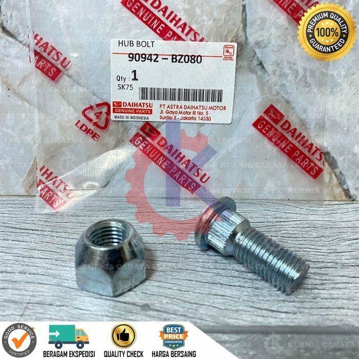 Jual HUB BOLT - BAUT RODA GRANDMAX LUXIO RUSH TERIOS 90942-BZ080 BARU ...