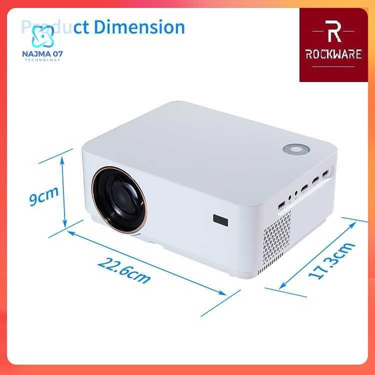 Jual ROCKWARE D5W - Android Projector 300 ANSI Lumens FHD 1080P ...