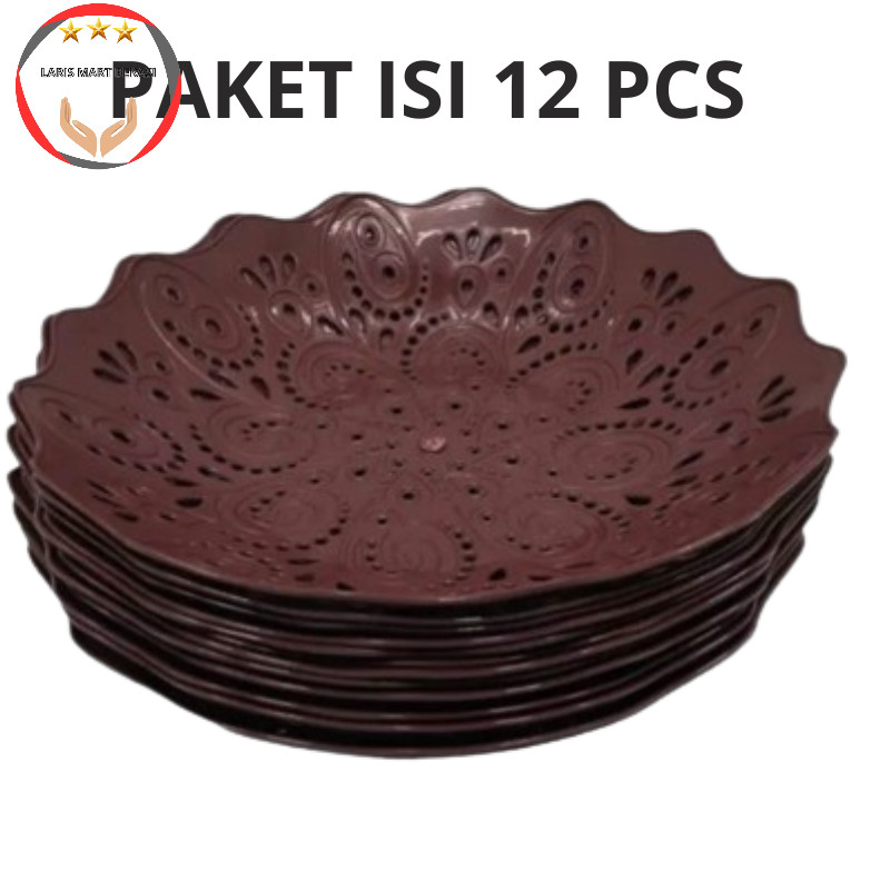 Jual [TLL] Piring Rotan Cekung Bahan Plastik Ukuran Besar | Shopee ...