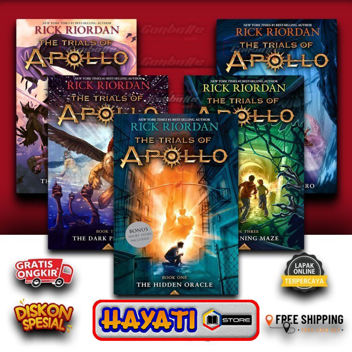 Jual Paket 5 buku The Trials of Apollo - Rick Riordan (English ...