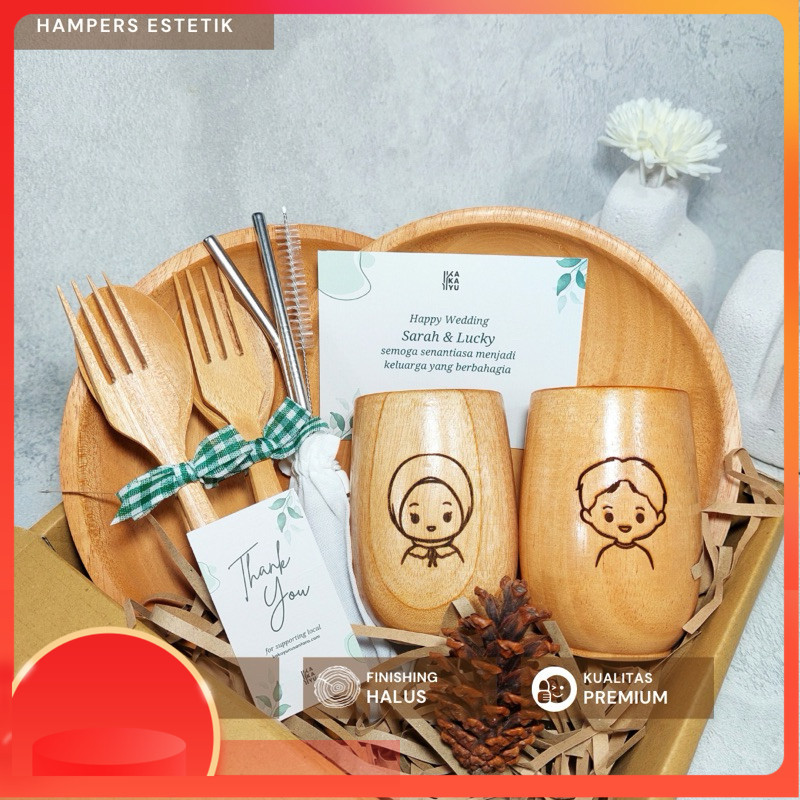 Jual Tulip Hampers Gelas Kayu Estetik / Hampers Lebaran / Hampers ...