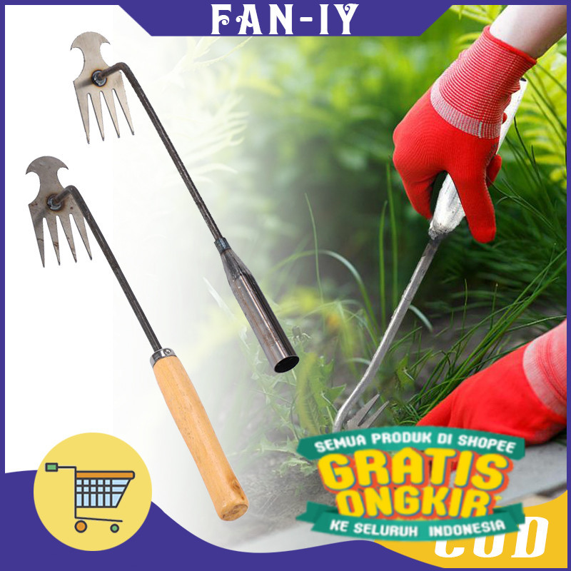 Jual Garukan Tanah Buat Berkebun / Garpu Tanaman Besi / Pencabut Rumput ...