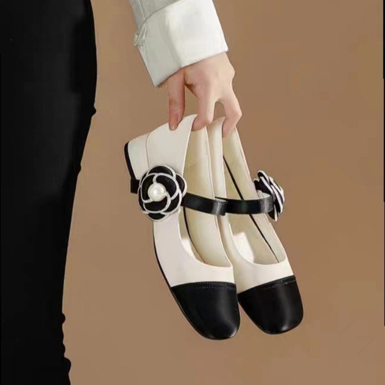 Jual [KUALITAS PREMIUM] [JY]1576 Sepatu Wanita Mary Jane Bunga Heels 4 ...