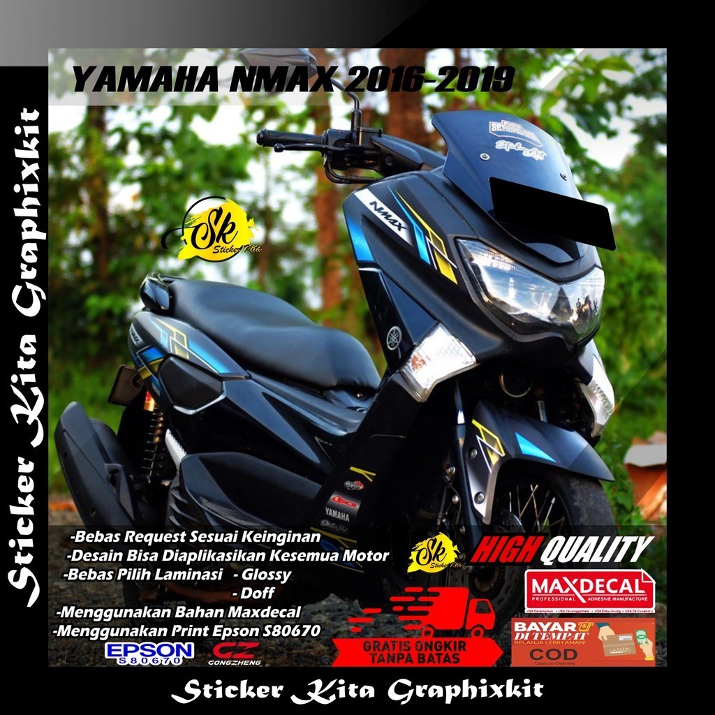 Jual 270 DECAL STICKER FULLBODY MOTOR YAMAHA NMAX LAMA 2016-2019 DESAIN ...