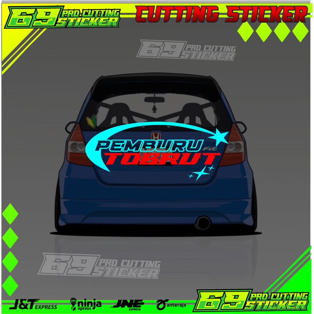 Jual sticker sticker mobil montor sticker viral pemburu tobrut sticker ...