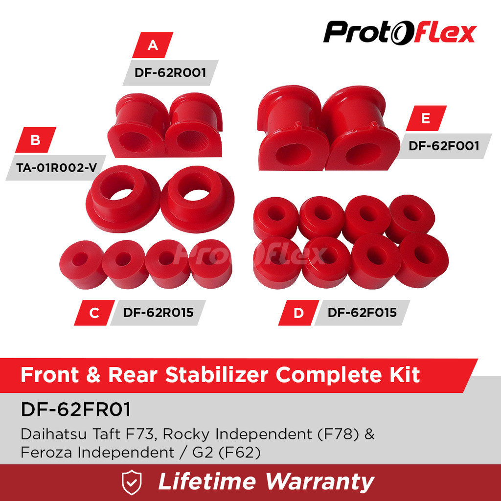 Jual Protoflex Front & Rear Stabilizer Kit Daihatsu Taft F73, Rocky ...