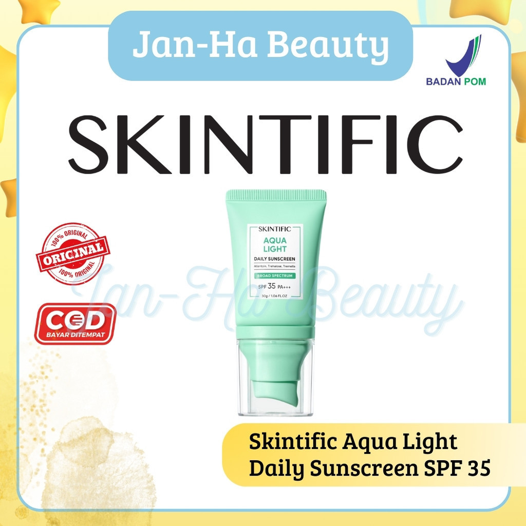 Jual SKINTIFIC - Aqua Light Daily Sunscreen SPF 35 PA+++ 30ml ...