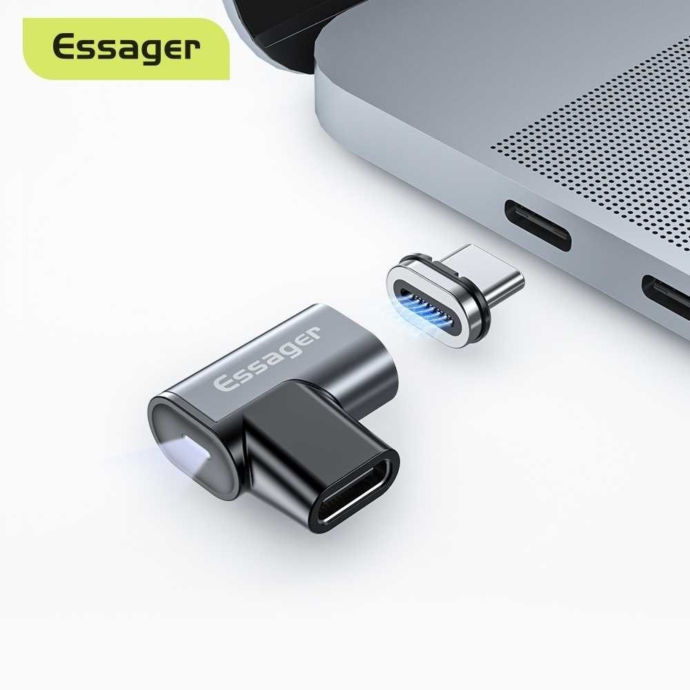 Jual Essager OTG Type C USB 3.1 Magnetic Adaptor Elbow Suction LED ...