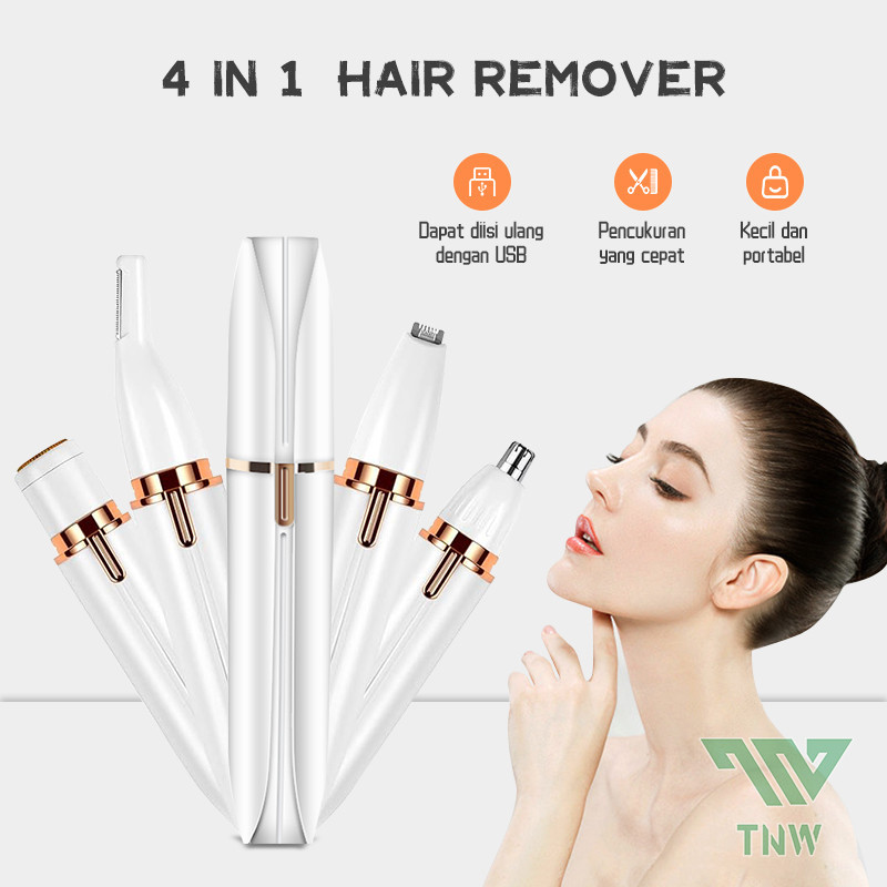 Jual TNW PW4 4 In 1 Alat Cukur Elektrik Wanita Penghilang Bulu Mini ...