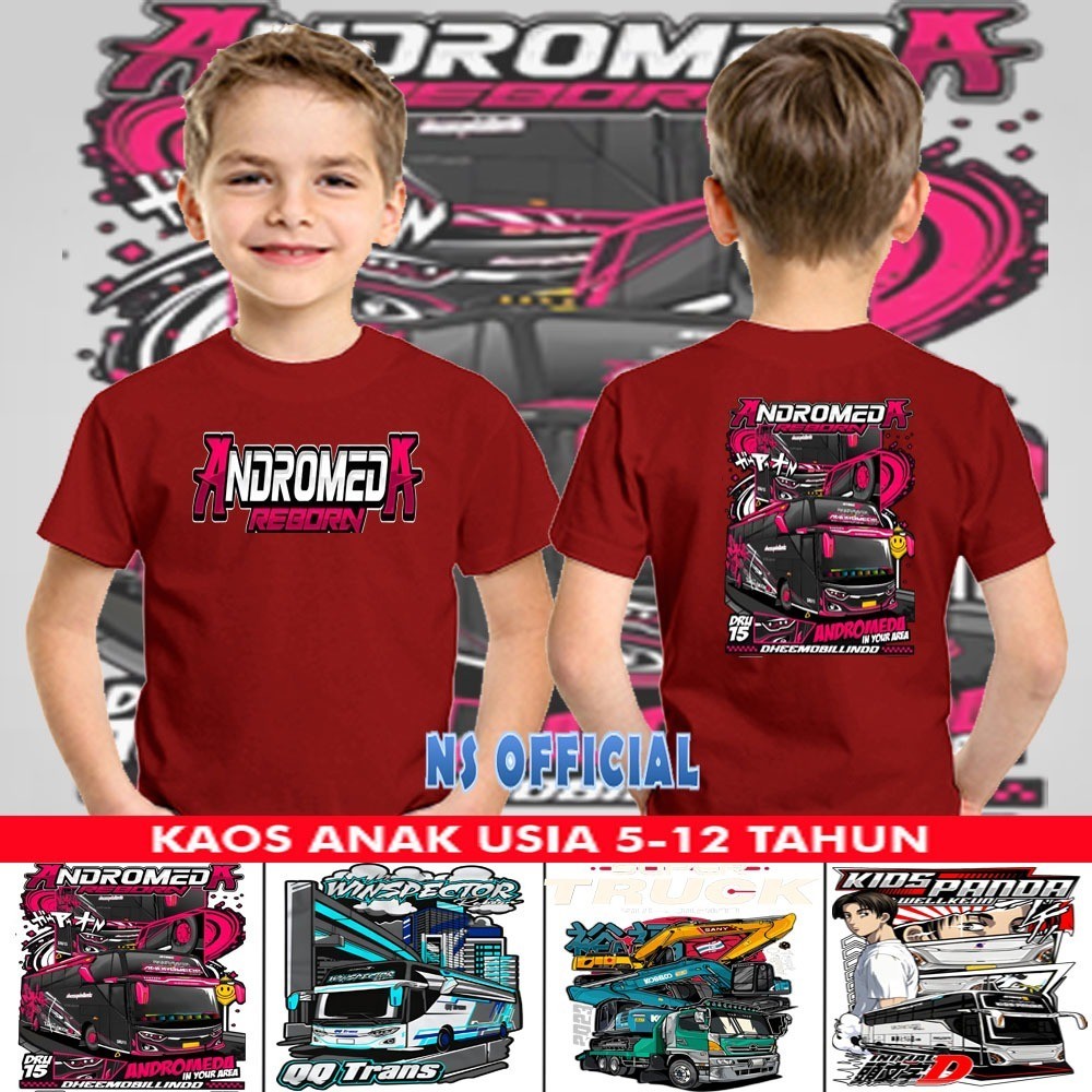 Jual Baju Kaos Distro Anak Laki Laki Gambar Bus Andromeda Kids Panda Jetbus5 Truk Oleng ...