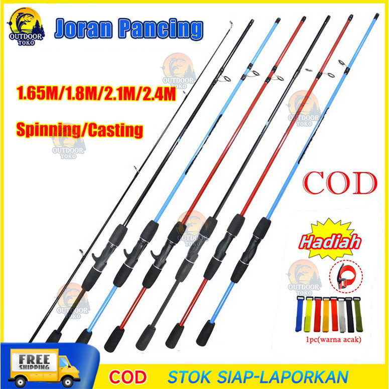 Jual Joran 1.65M/1.8M Spinning/Casting Fishing Rod 2 Bagian karbon berongga Fishing Tackle ...