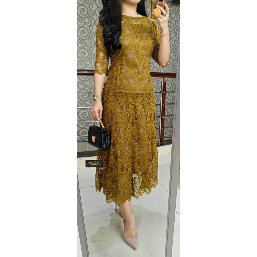 Jual Set Renda Cantik. Brokat bagus dan ada ukuran jumbo | Shopee Indonesia