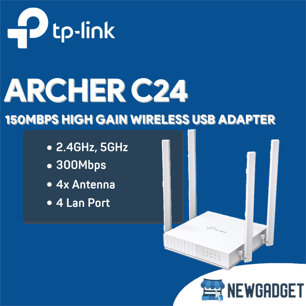 Jual TP-LINK C24 AC750 DUAL-BAND WIFI ROUTER HIGH SPEED | Shopee Indonesia