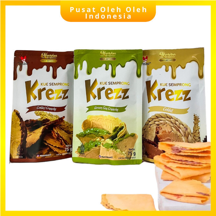 Jual Kue Semprong Lipat Krez Isi Coklat Nutella Crunchy Greentea Merk ...