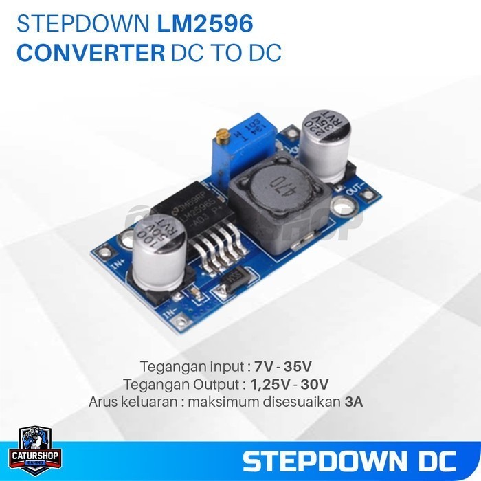 Jual Step Down DC-DC Module LM2596 LM2596S BUCK REGULATOR 2596 | Shopee ...