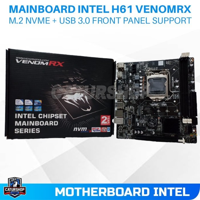 Jual VenomRX H61 Intel LGA 1155 DDR3 NVME Motherboard Intel M2 Nvme | Shopee Indonesia
