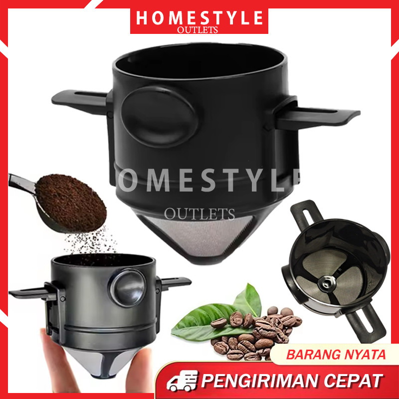 Jual Filter Penyaring Kopi Portable Cone V60 Coffee Dripper Kopi Teh ...
