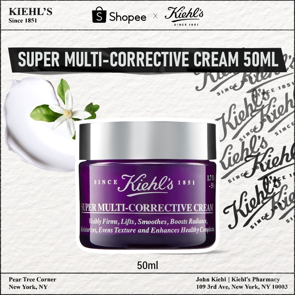 Jual Kiehl's Super Multi-Corrective Cream 50ml. Pelembab Anti Aging Mengandung Beech Tree ...