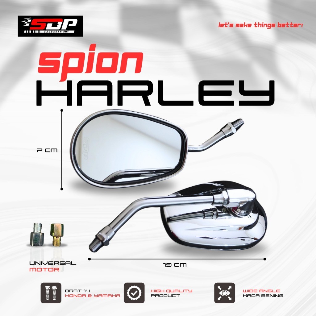 Jual Spion Retro Oval HD Classic CB Grand GL Tiger Scoopy Fazzio Grand ...