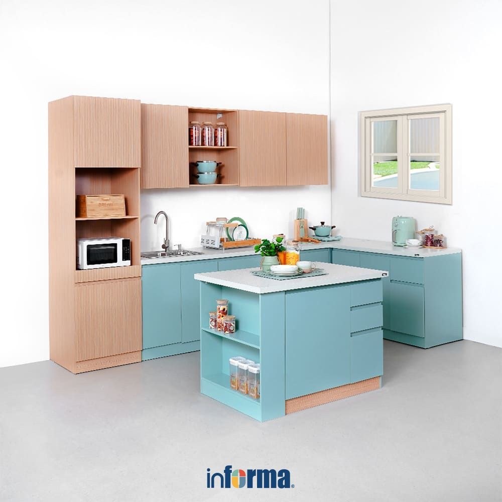 Jual Informa Denton Kabinet Dapur Tall - Cokelat Kitchen Cabinet Lemari ...