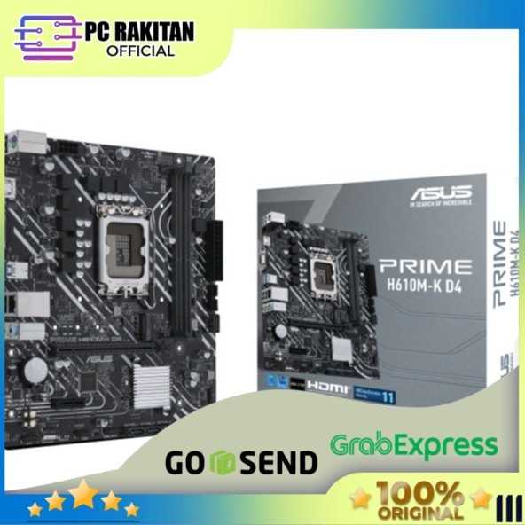 Jual ASUS Motherboard PRIME H610M-K D4 DDR4 (Intel LGA 1700, Gen12) | Shopee Indonesia