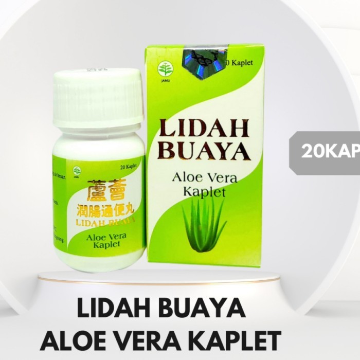 Jual Aloe vera lidah buaya kaplet obat sembelit susah buang air besar ...