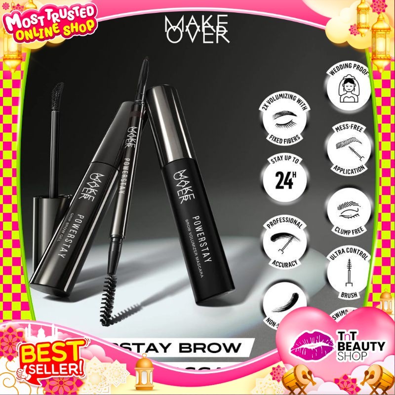 Jual MAKE OVER Powerstay Brow Volumizer Mascara - Maskara Alis | TnT ...