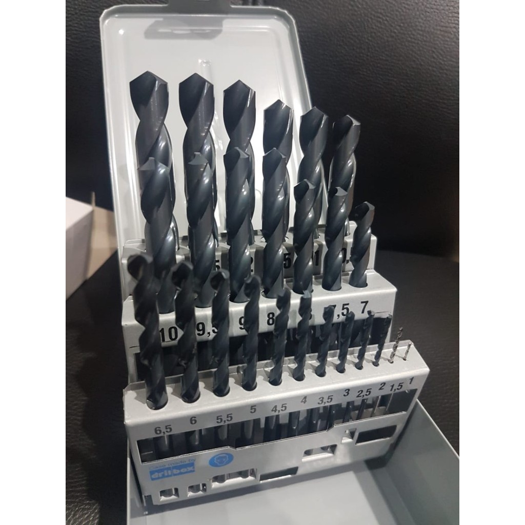 Jual Mata Bor Besi Nachi Set 25 Pcs Ukuran 1 - 13mm HSS Drill Set Nachi ...
