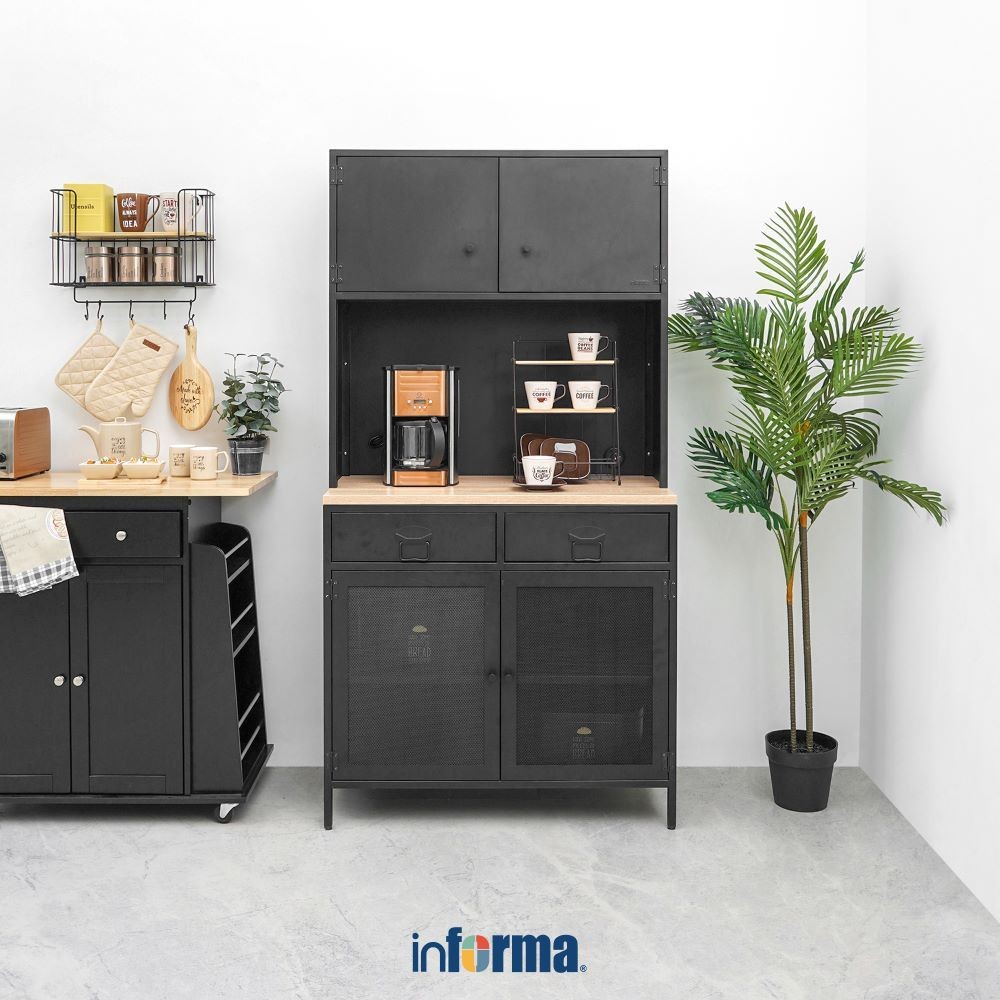 Jual Informa Levon Kabinet Dapur High Metal - Hitam Kitchen Cabinet ...