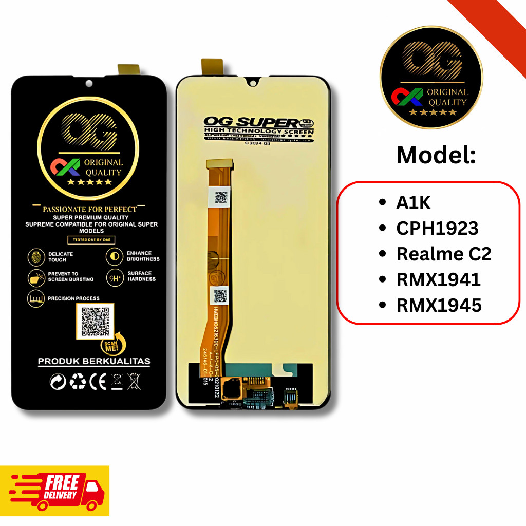 Jual LCD TS Handphone A1K, REALME C2, CPH1923, RMX1941, RMX1945, Original OG Super | Shopee ...