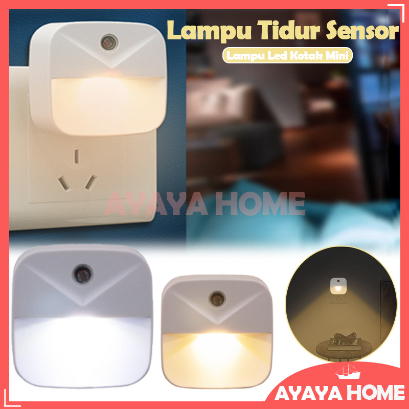 Jual Lampu Led Kotak Mini/Sensor Otomatis Night Lamp Square/Lampu Tidur ...