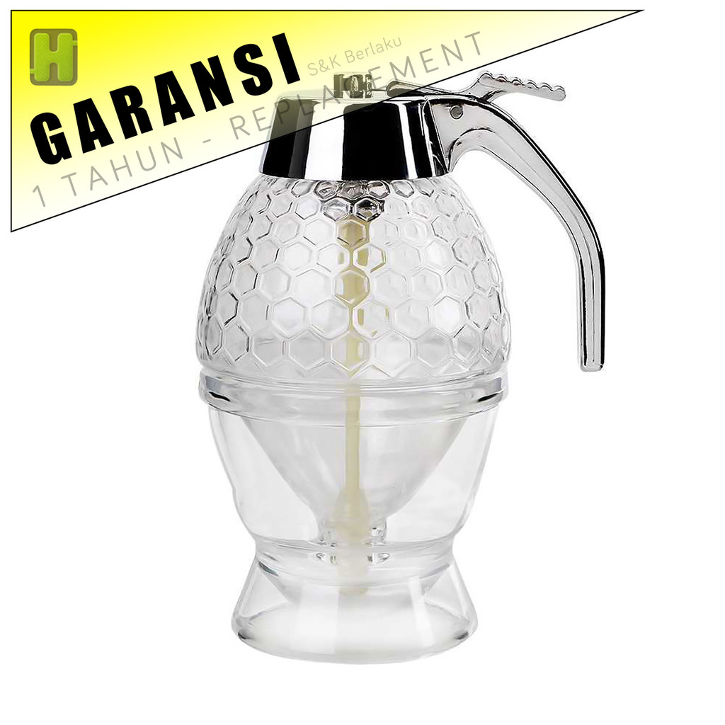 Jual Honey Dispenser Jar Teko Botol Penuang Madu Sirup Bottle Serbaguna ...