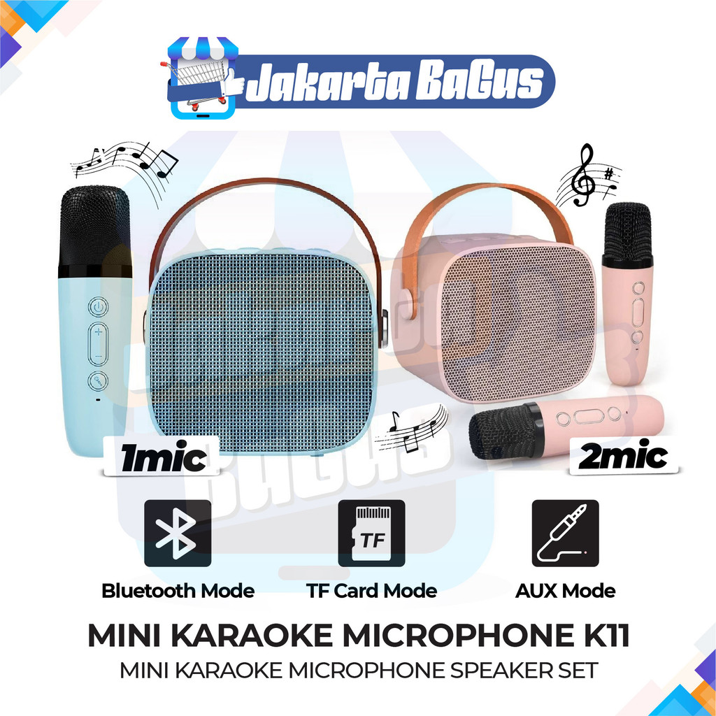 Jual MINI KARAOKE MICROPHONE D20-K1 SPEAKER SET BLUETOOTH ORIGINAL GARANSI | Shopee Indonesia