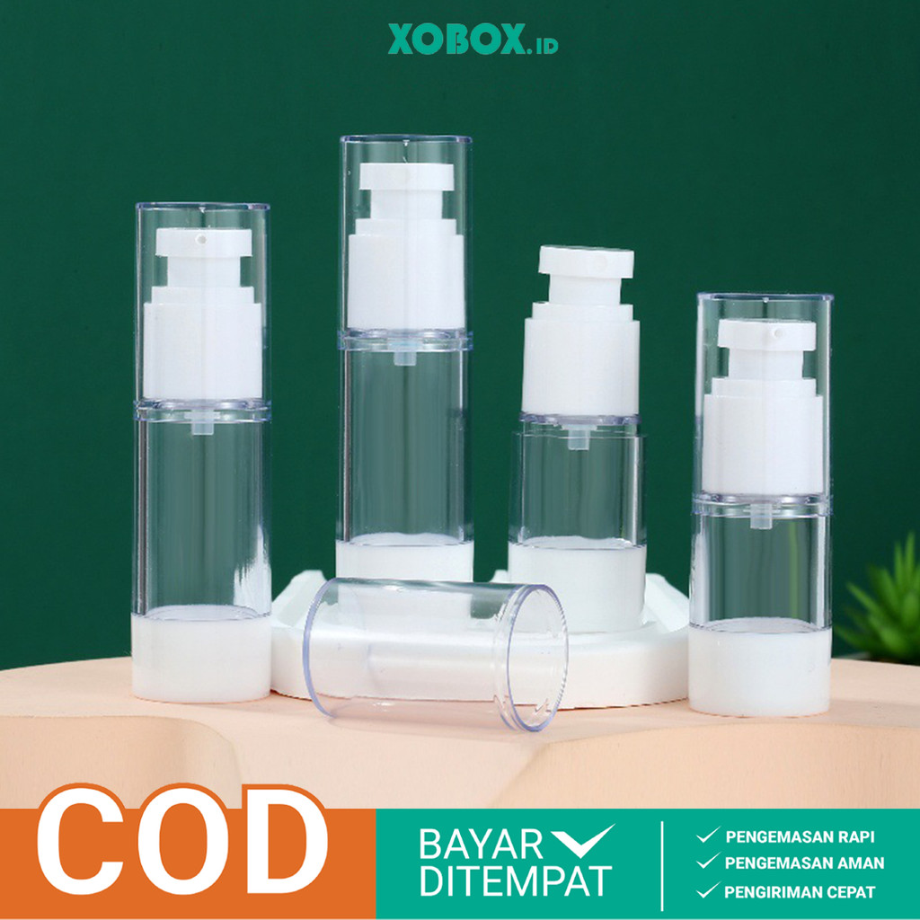 Jual Botol Lotion Pompa Portable Botol Airless Pump Tanpa Selang Bottle ...