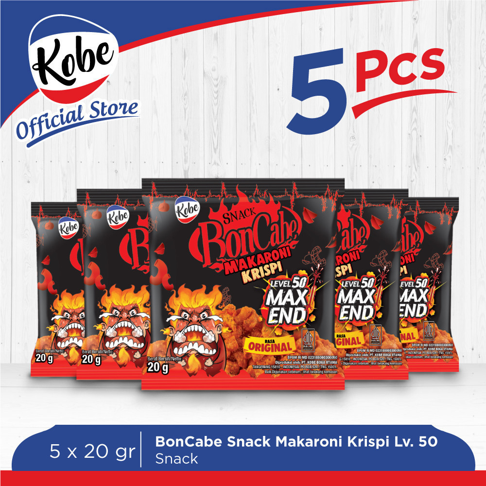 Jual BonCabe Snack Makaroni Krispi Level 50 Max End - Makaroni Pedas ...
