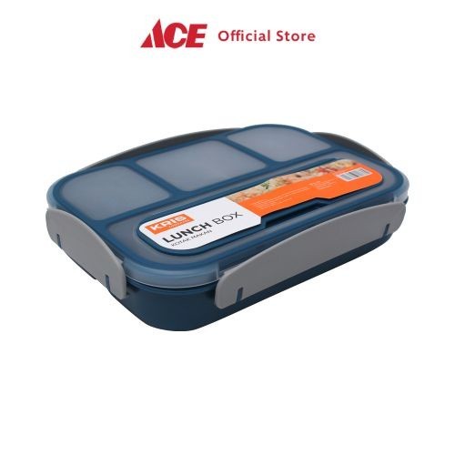 Jual Ace Kris 1 ltr Kotak Makan 4 Kompartemen - Biru Lunch Box Food ...