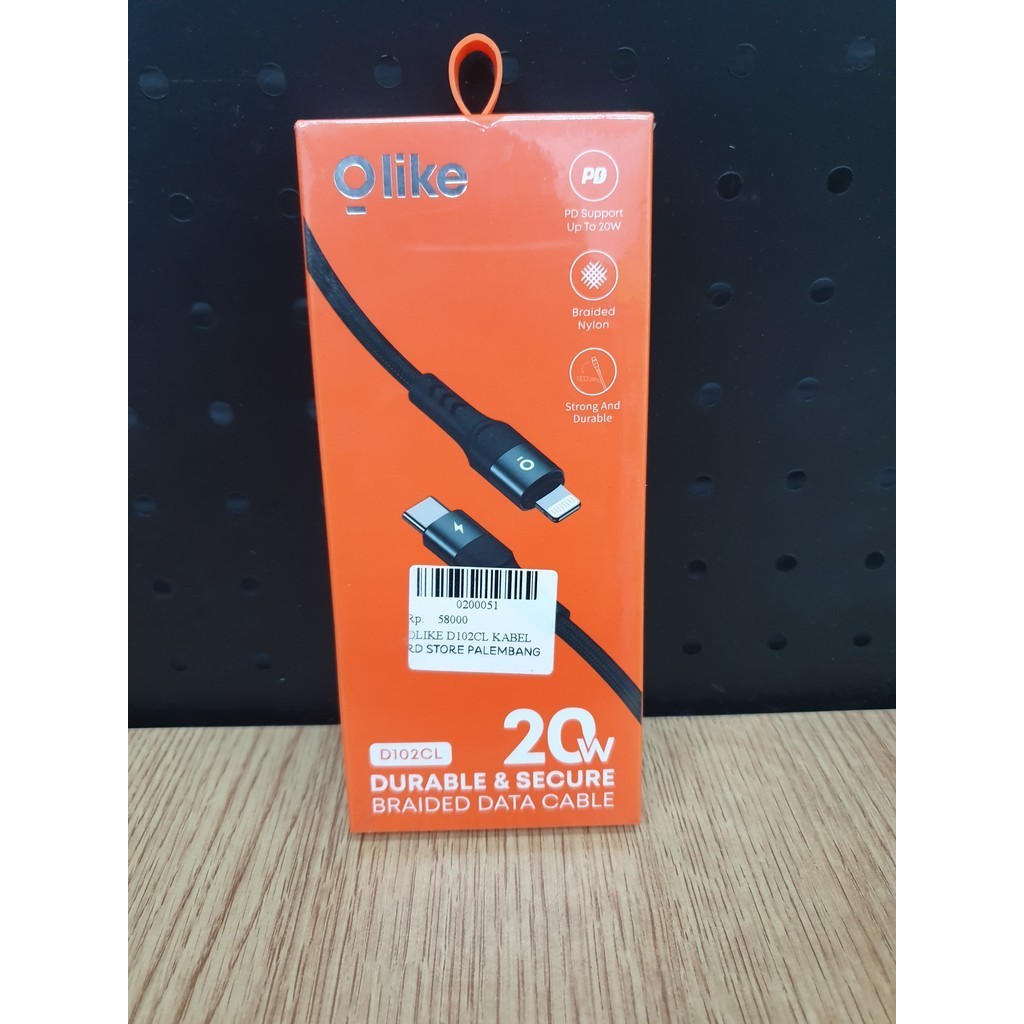 Jual OLIKE D102CL KABEL DATA C TO IP 20W FAST CHARGING | Shopee Indonesia