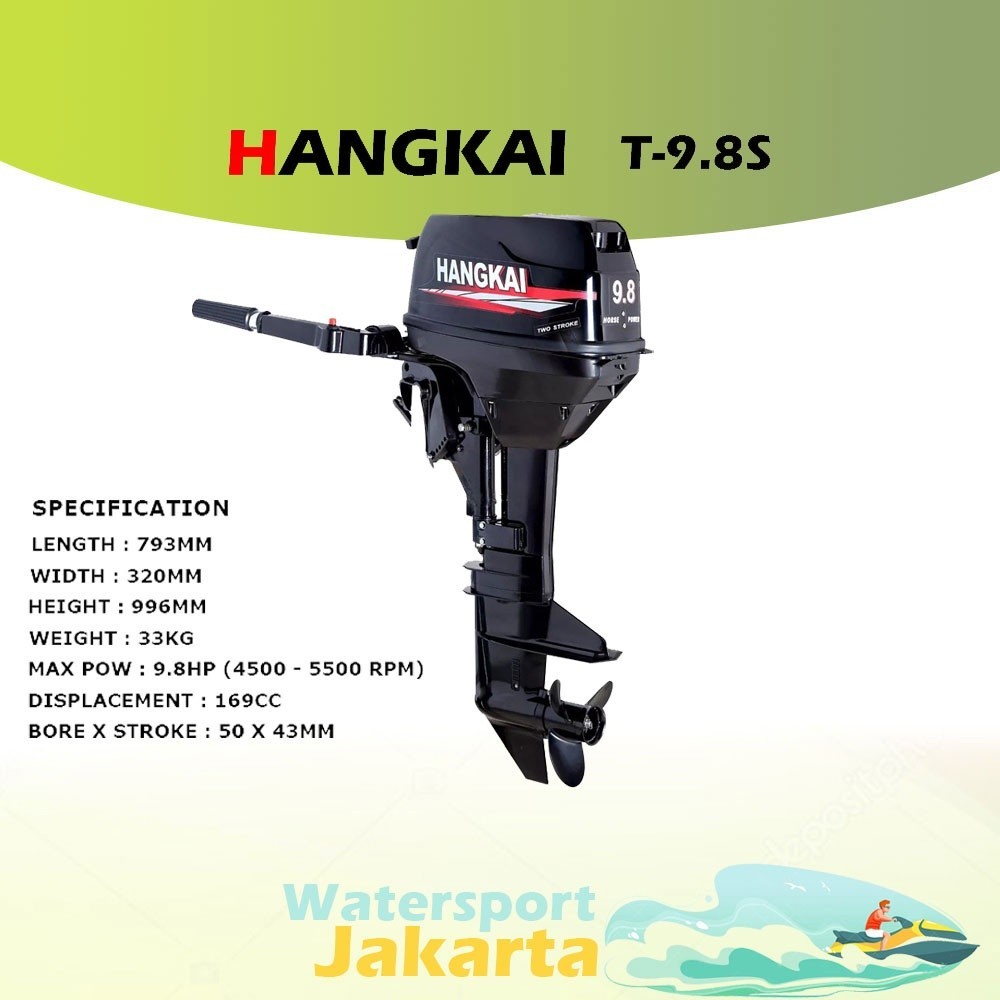 Jual Mesin Tempel Perahu HANGKAI 9.8PK Untuk di Air Kompatibel Parsun Yamaha | Shopee Indonesia