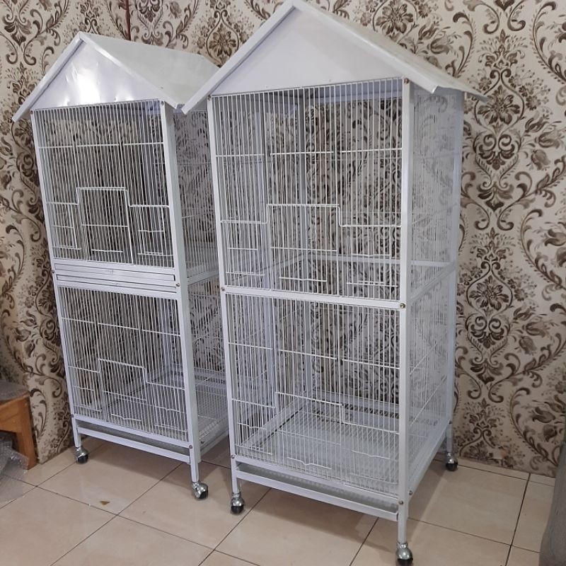 Jual Kandang Parrot Import 60x60x150cm Model Atap Kandang Oudoor ...