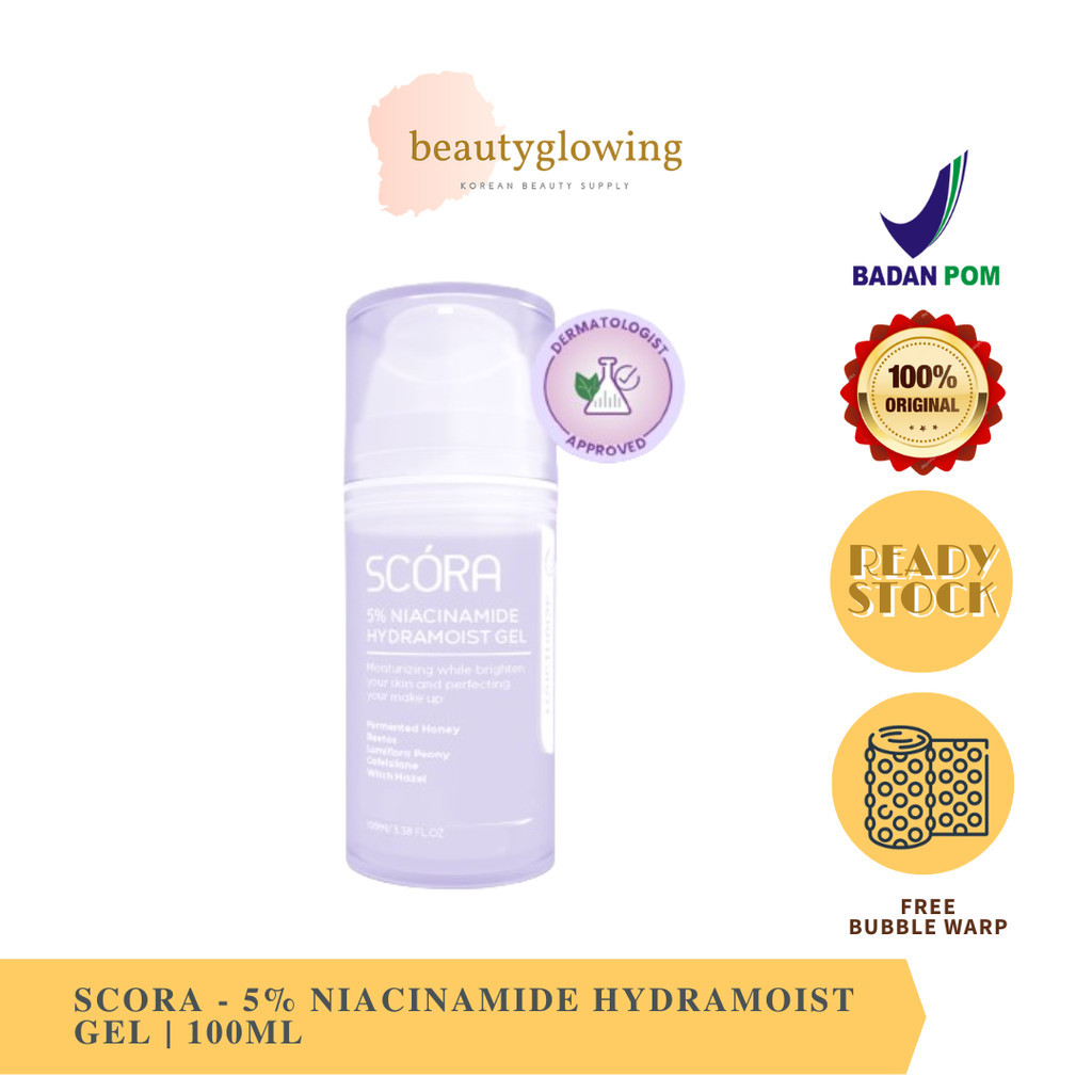 Jual SCORA 5% Niacinamide Hydramoist Gel 100ml pelembab wajah muka moisturizer yang Melembabkan ...