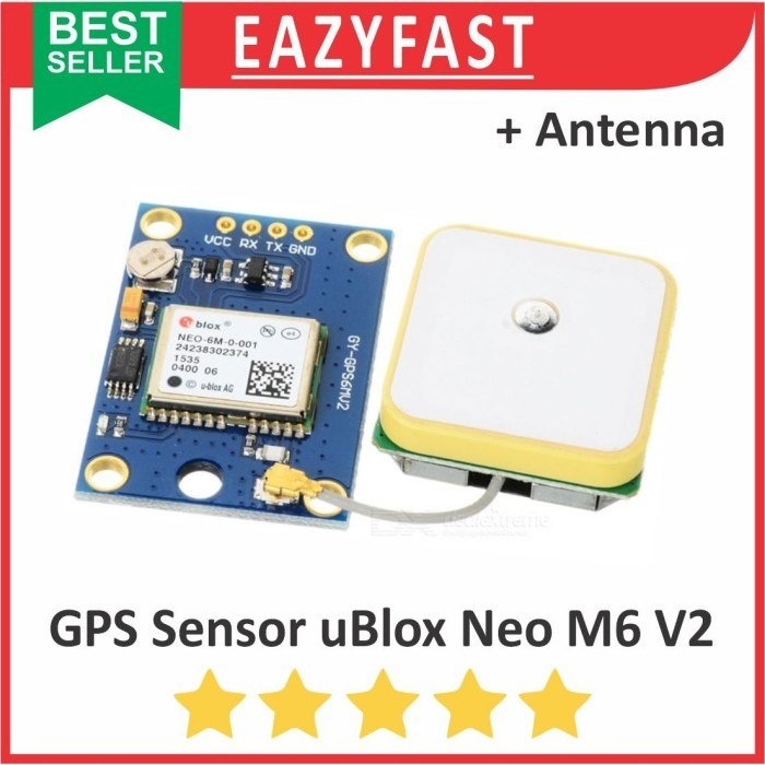 Jual Modul Sensor GPS uBlox Neo 6M V2 Neo6MV2 6MV2 Antenna Arduino ...
