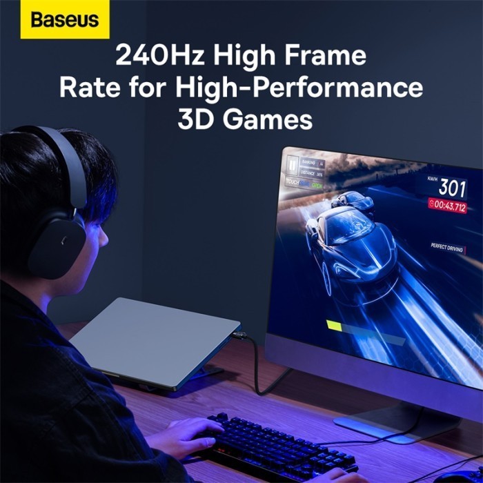 Jual BASEUS Kabel Video Monitor Display Port 1.4 DP Male To DP 8K male ...